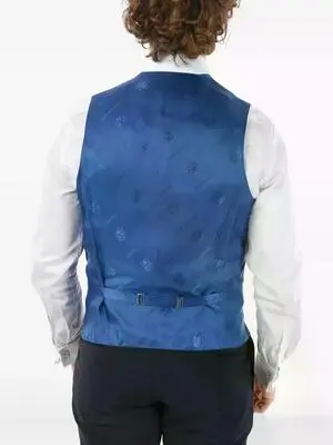 Corneliani Checked Double-breasted Waistcoat