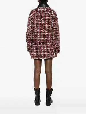 IRO PARIS Nuffy Tweed Leather-collar Jacket