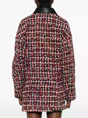 IRO PARIS Nuffy Tweed Jacket With Leather Collar