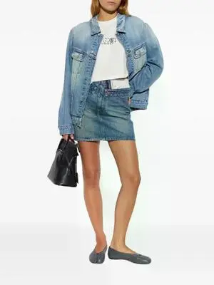 MAISON MARGIELA Faded-effect Panelled Denim Jacket