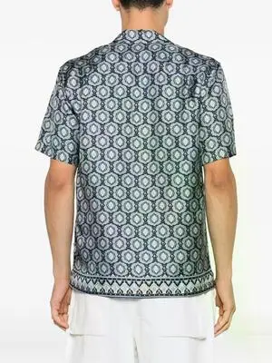 Orlebar Brown Geometric-print Camp-collar Shirt