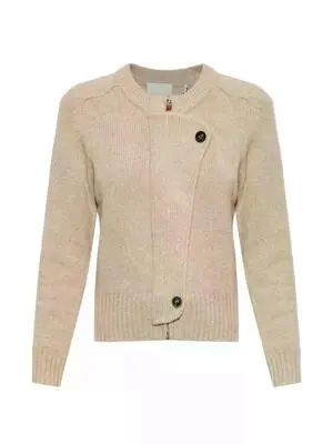 Isabel Marant Étoile Murielle Zip-fastening Cardigan - Neutrals