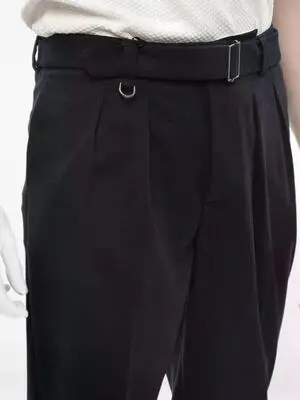 PAOLO PECORA Belted Pleated Trousers