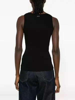 Max Mara Editta Ribbed-knit Tank Top - Black