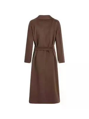 Max Mara Belted Wrap-style Coat - Brown