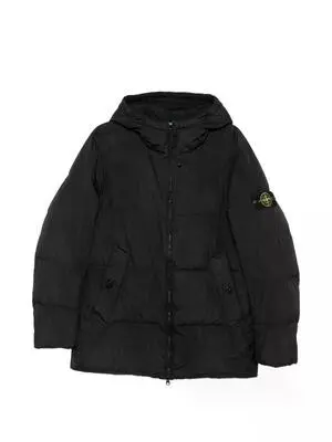 Stone Island Compass Patch Quilted Jacket - Black