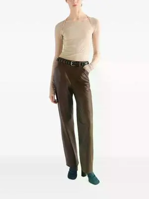 LEMAIRE Mesh Jersey Wrap Top - Neutrals