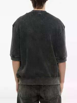 DIESEL® Logo-print Waffle Knit Sweatshirt