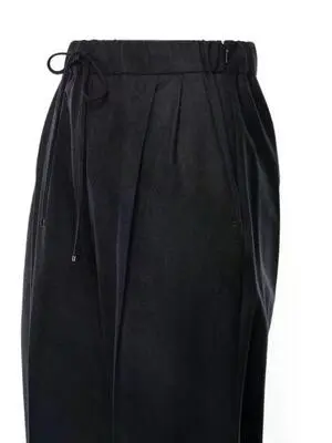 Max Mara Drawstring-waist Pleated Trousers
