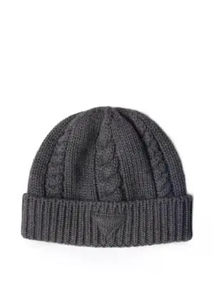 Prada Wool Beanie - Grey