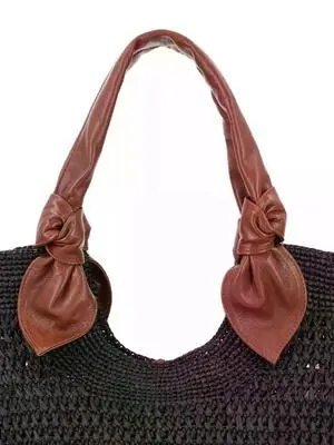 Hereu Woven-raffia Tote Bag - Black