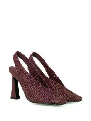 Etro Woven Slingback Pumps - Red