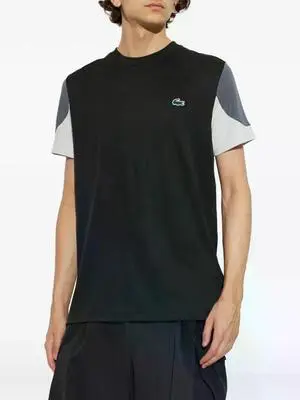 Lacoste Logo-patch Panelled T-shirt