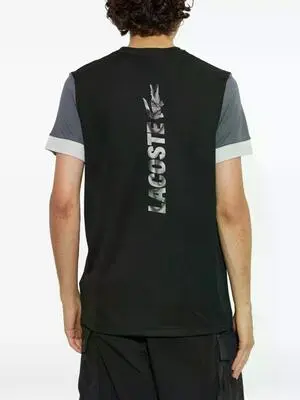 Lacoste Logo-patch Panelled T-shirt