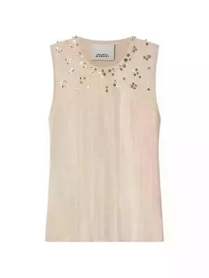 Isabel Marant Étoile Sleeveless Sequined Top - Neutrals