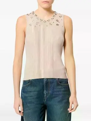 Isabel Marant Étoile Sleeveless Sequined Top - Neutrals