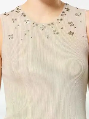 Isabel Marant Étoile Sleeveless Sequined Top - Neutrals