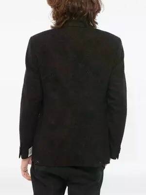 Corneliani Glen Plaid Single-breasted Blazer