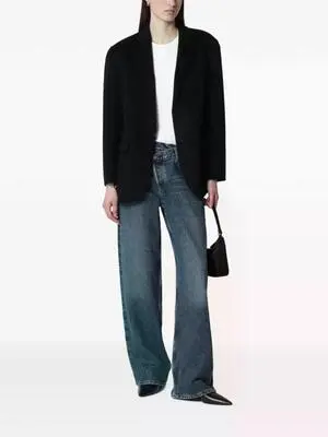 ANINE BING Quinn Single-breasted Blazer - Black