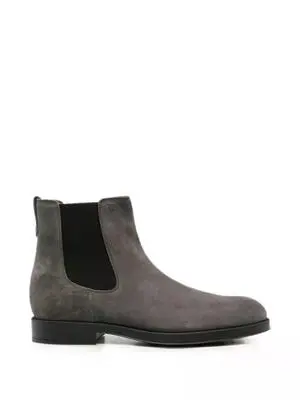 TOD'S Round-toe Elasticated-side Chelsea Boots