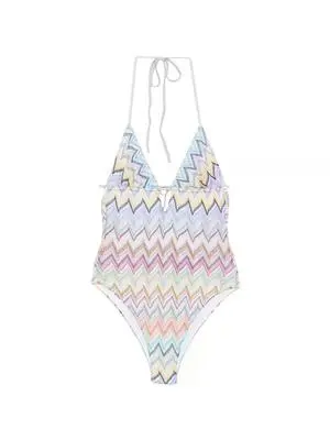 Missoni Zigzag Halterneck Swimsuit