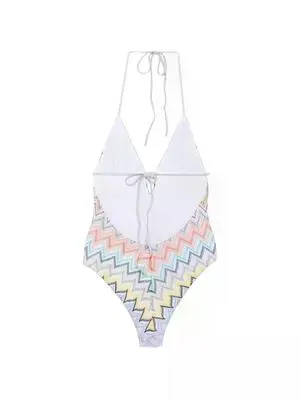 Missoni Zigzag Halterneck Swimsuit