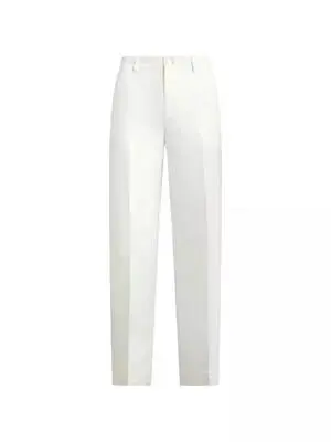 Ralph Lauren Pleated Cropped Trousers - White