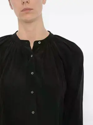 ALLSAINTS Mandarin Collar Long Sleeve Shirt