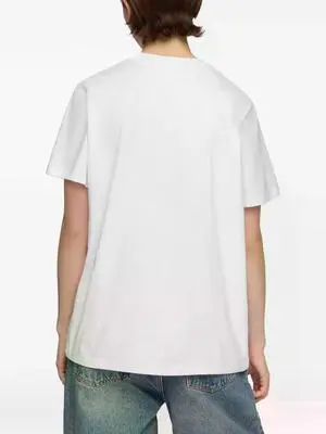 GANNI Graphic Print Crewneck T-shirt - White
