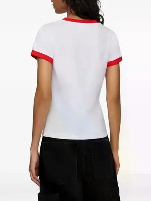 GANNI Graphic Print T-shirt - White
