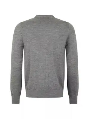 MOORER Casale Zip-up Fine-knit Cardigan - Grey
