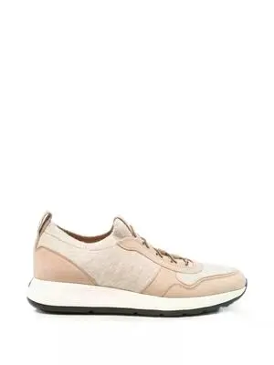 TOD'S Red Dot Socks Sneakers In Knit And Suede - Neutrals
