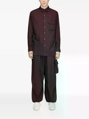 Y3 Cargo Pants With Gradient Stripes - Red