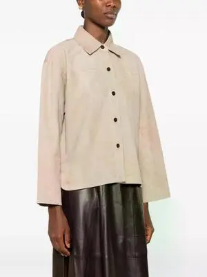 ARMA Suede Button-front Jacket