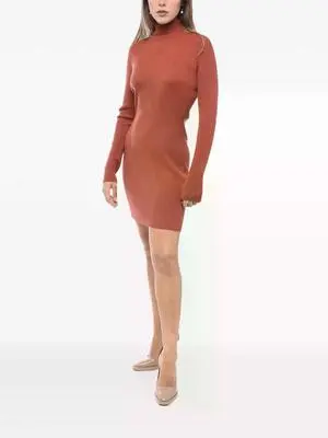 Dsquared2 Ribbed Wool Mini Dress