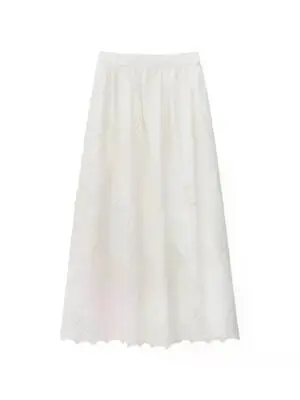 Ba&sh Mona Lace-trim Maxi Skirt - White