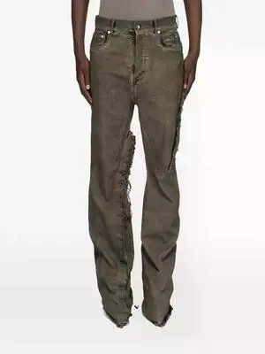 Rick Owens Bolan Frayed Jeans - Brown