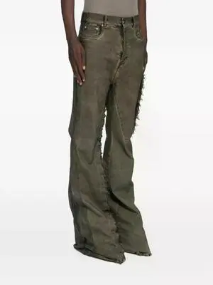 Rick Owens Bolan Frayed Jeans - Brown