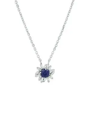 SUZANNE KALAN One Of A Kind Sapphire And Diamond Necklace - Silver