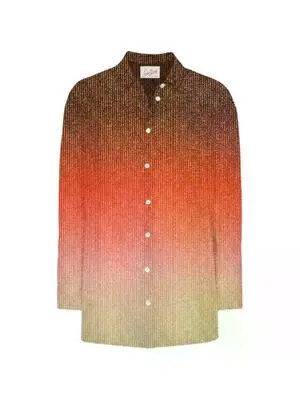 MC2 SAINT BARTH Brigitte Glitter Effect Shirt - Orange