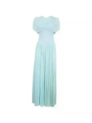 Simkhai Nancie Draped Maxi Dress - Blue