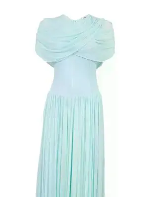 Simkhai Nancie Draped Maxi Dress - Blue