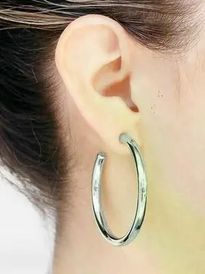 JENNIFER FISHER Lilly Baby Hoop Earrings - Silver
