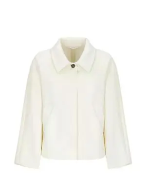 EMME Spread-collar Raglan-sleeve Jacket - Neutrals