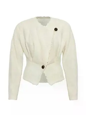 Isabel Marant Étoile Frayed-edge Tweed Jacket - Neutrals