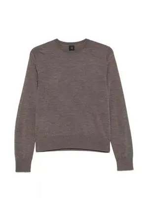 Pinko Crew Neck Long Sleeve Wool Sweater - Grey