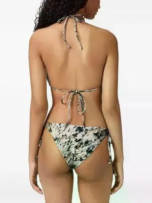 ALLSAINTS Abstract-print Halterneck Bikini