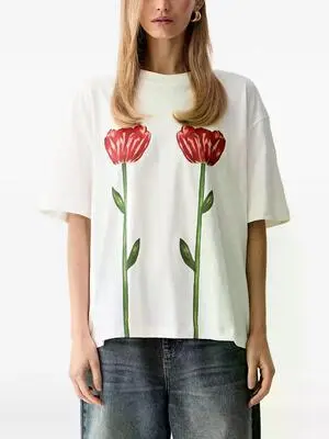 Farm Rio Tulip Print T-shirt