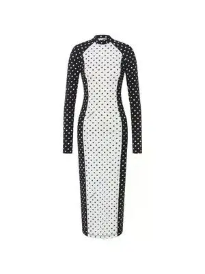 Moschino Printed Technical Jersey Dress - Black