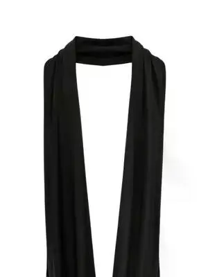Elisabetta Franchi Draped Halter Bodysuit - Black